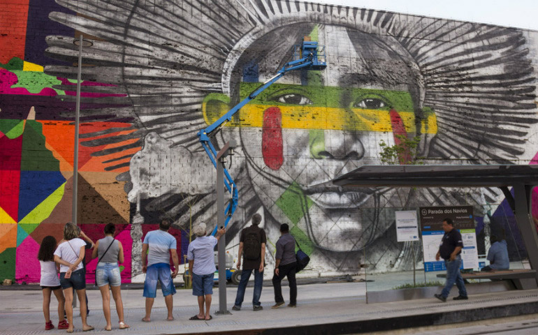 El gran mural de Río de Janeiro que habla de paz | Alfa y Omega